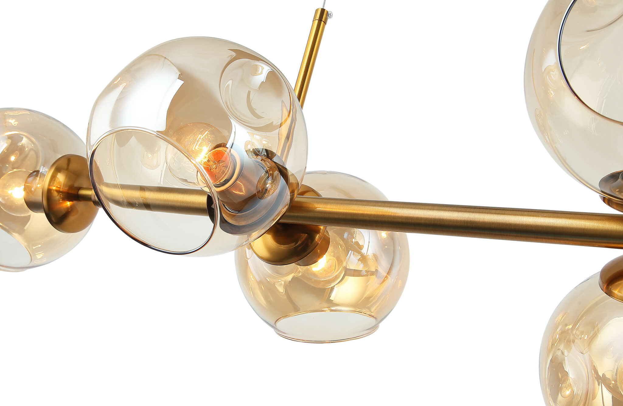 Candil Vintage Dorado 8 Esferas - Iluminación LUZ VIC