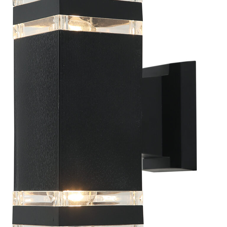 Arbotante Para Exterior Con Acrílico Doble Foco Cuadrado - Iluminación ...