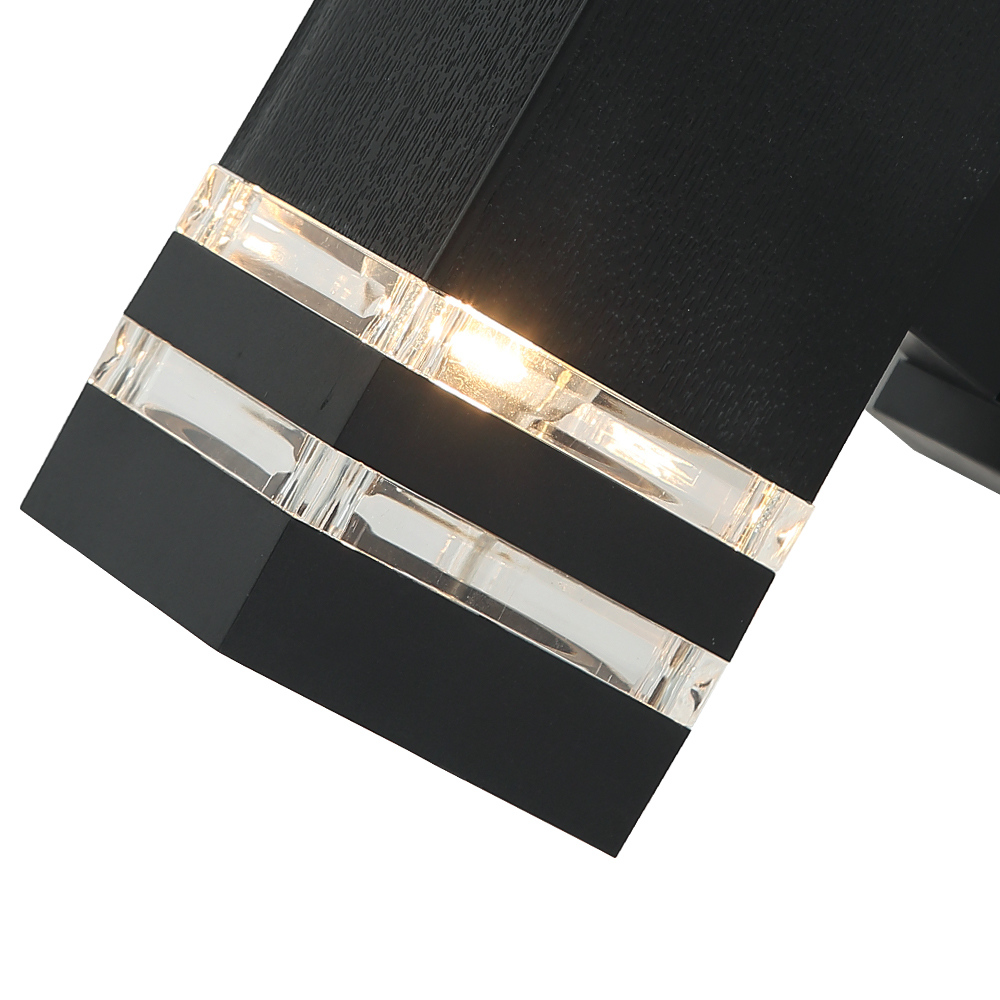 Arbotante Para Exterior Con Acrílico Doble Foco Cuadrado - Iluminación ...