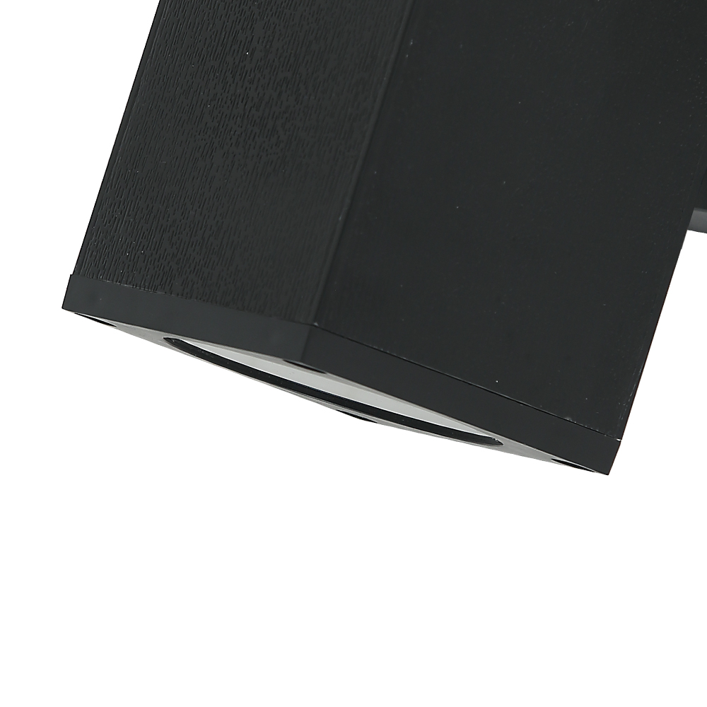 Arbotante Para Exterior 1 Foco Cuadrado Negro - Iluminación LUZ VIC