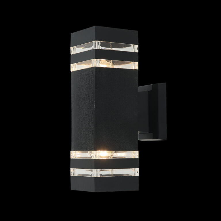Arbotante Para Exterior Con Acrílico Doble Foco Cuadrado - Iluminación ...